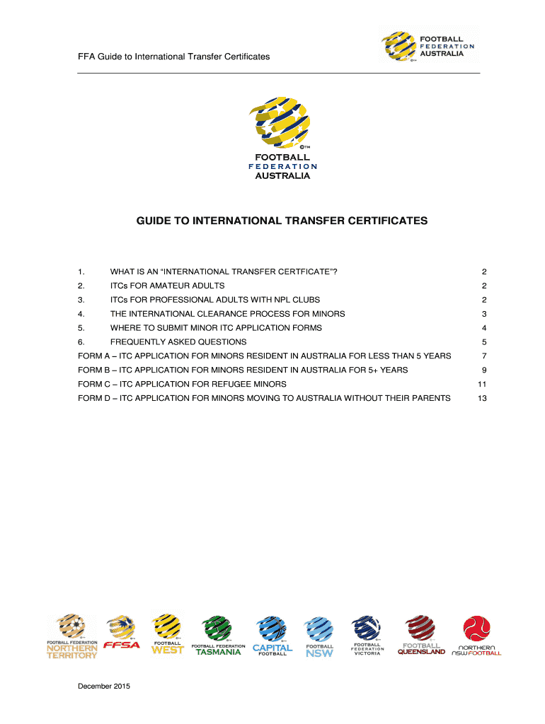 Fillable Online GUIDE TO INTERNATIONAL TRANSFER CERTIFICATES Fax Email ...