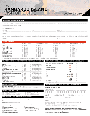 Fillable Online 2014 KANGAROO ISLAND VISITOR GUIDE Fax Email Print ...