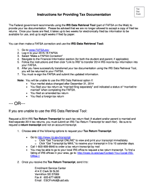 Fillable Online www3 sdstate Tax Doc Instructions for Providing Tax ...