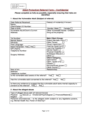 Fillable Online SSA-Adult-Safeguarding-Referral-Form-English Fax Email ...