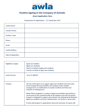 Fillable Online Grant-Application-Formpdf Fax Email Print - pdfFiller