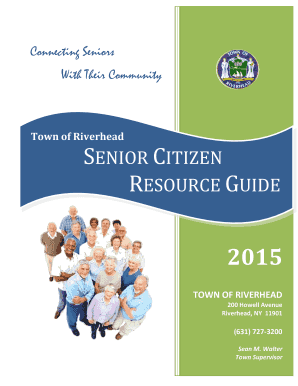 Fillable Online riverheadrecreation Senior Citizen Resource Guide ...