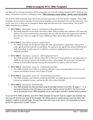 Fillable Online nytaxaide GUIDE to using the NTTC TRNG Templates - AARP ...