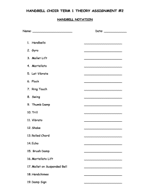 Fillable Online HANDBELL NOTATION Wkst Term 1 - blogssd41bcca Fax Email ...