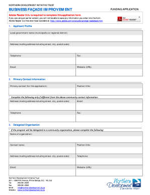 Fillable Online Business Facade Improvement Application Form Fax Email Print - pdfFiller