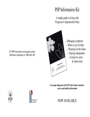 Fillable Online psp-australia org Psp Info Kit final order form and ...