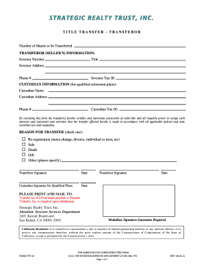 Fillable Online Srt - Transfer Form No Logo - Png res 200 - 9-26-14 Fax ...