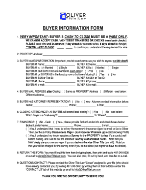 Fillable Online Otl Website Content Buyer INFORMATION FORM generalpdf Fax Email Print - pdfFiller