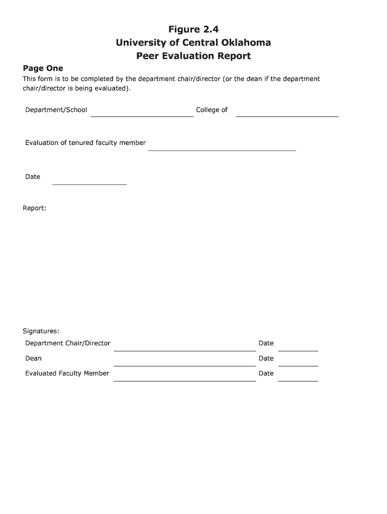 Fillable Online uco Figure 24 University of Central Oklahoma Peer ...