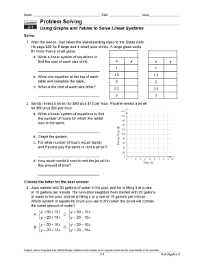 Fillable Online Using Graphs and Tables to Solve Linear Systems Fax ...