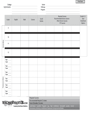 Fillable Online College High Schools Pathway Program Required Fax Email ...