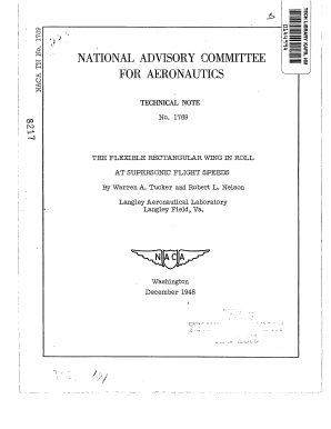 Fillable Online ntrs nasa FOR AERONAUTICS L - NASA - ntrs nasa Fax ...