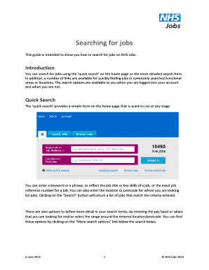 Fillable Online jobs nhs Searching for jobs - NHS Jobs - Candidate ...