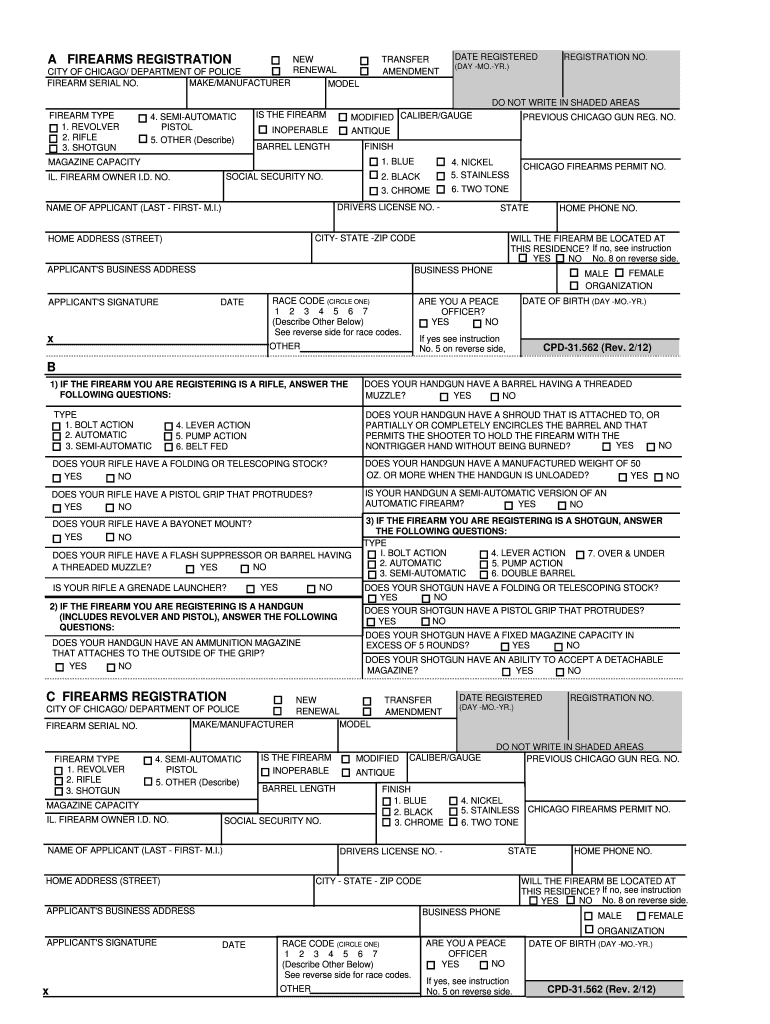 Fillable Online A FIREARMS REGISTRATION DAY -MO-YR - TypePad Fax Email ...