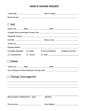 Fillable Online Delete Change CoverageInfo Fax Email Print - pdfFiller