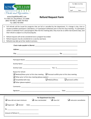 Fillable Online Form-Refund Requestdoc Fax Email Print - pdfFiller