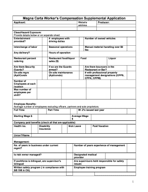 Fillable Online Magna Carta Workers Compensation Supplemental ...