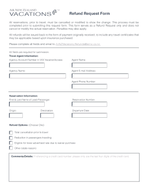 Fillable Online Refund Request Form - Trisept Solutions Fax Email Print ...