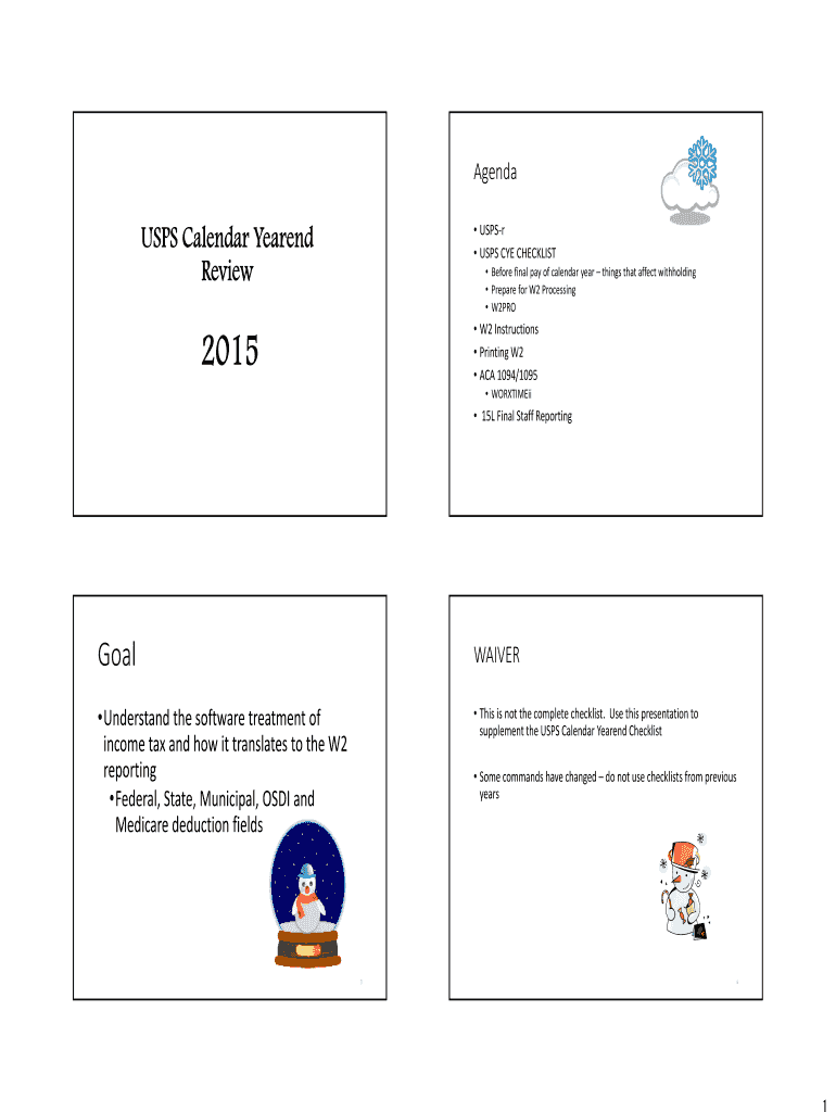 Fillable Online mveca USPS Calendar Yearend Fax Email Print - pdfFiller