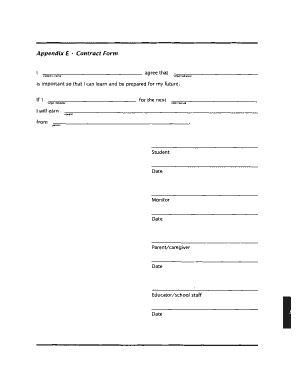 Fillable Online Appendix E Contract Form - kawvalleyk12ksus Fax Email ...