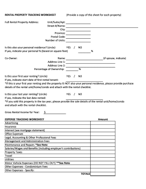 Fillable Online jbaccountingservices RENTAL PROPERTY TRACKING WORKSHEET ...