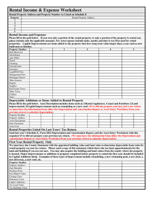 Fillable Online Rental Property Address and Property Number As Listed ...