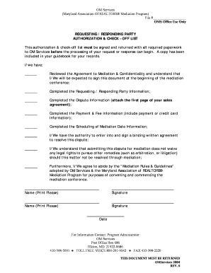 Fillable Online MAR Mediation Forms 2004 Fax Email Print - pdfFiller