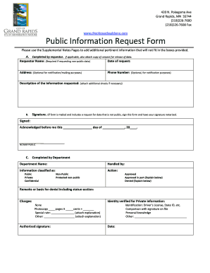 Fillable Online Public Information Request Form ...