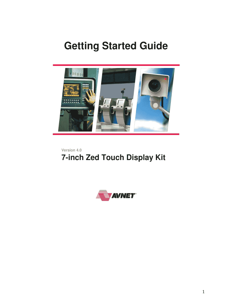 Fillable Online zedboard 7inch Zed Touch Display Kit Fax Email Print ...