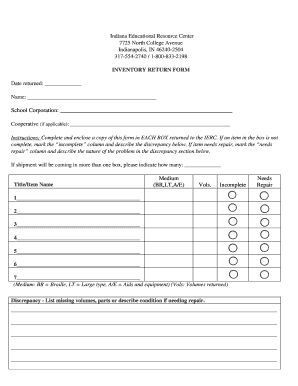 Fillable Online icam k12 in Inventory Return Form - icamk12inus Fax ...