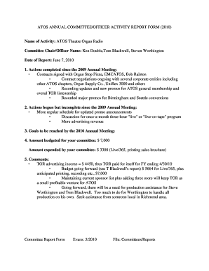 18 Printable after activity report format Templates - Fillable Samples ...