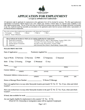 Fillable Online sunnyside Form #061 Rev - sunnyside Fax Email Print - pdfFiller