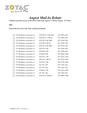 Fillable Online August Mail-In Rebate - Neweggcom Fax Email Print ...