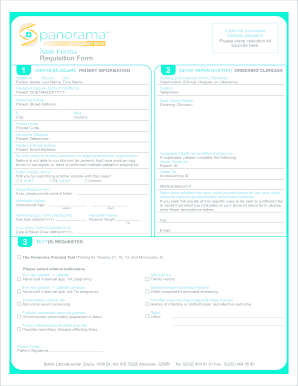 Fillable Online prenataltest Stek Formu Requisition Form - Panorama Non ...