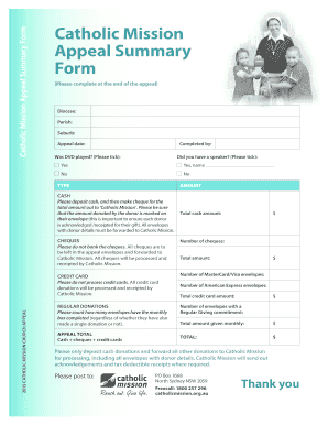 Fillable Online Form - Catholic Mission Fax Email Print - pdfFiller