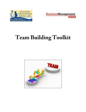 Fillable Online Team Building Toolkit - Business Management Daily Fax ...