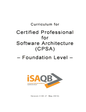 Fillable Online iSAQB Curriculum for Foundation Level Fax Email Print ...