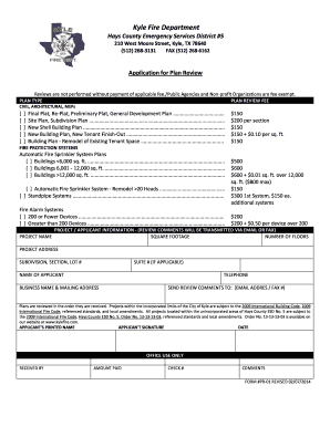 Fillable Online Application for Plan Review Form PR-01 Fax Email Print ...