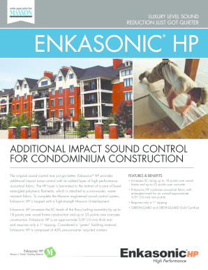 Fillable Online Luxury LeveL Sound reduction JuSt Got Quieter enKASonic ...