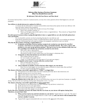 Fillable Online Vbac consent Fax Email Print - pdfFiller