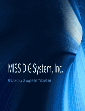 Fillable Online missdig MISS DIG System Inc - missdig Fax Email Print ...