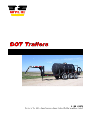 Fillable Online DOT Trailers - BlueLine Rental Fax Email Print - pdfFiller