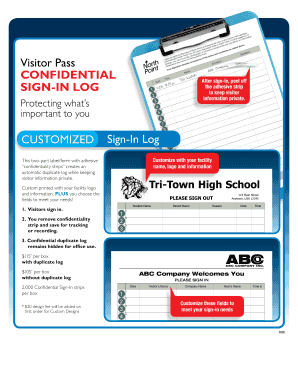 Fillable Online Visitor Pass Fax Email Print - pdfFiller