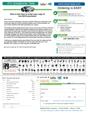 Fillable Online rhs rcs k12 tn ITS YEARBOOK TIME wwwsmart-paycom ...