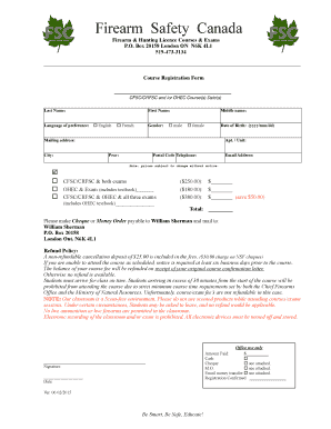 Fillable Online Firearm Safety Canada Firearm & Fax Email Print - pdfFiller