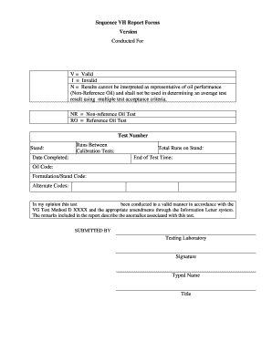 Fillable Online ftp astmtmc cmu Sequence VH Report Forms Fax Email ...