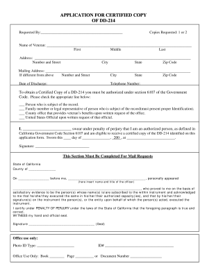 Fillable Online oc ca APPLICATION-FOR-DD214-2007.doc - oc ca Fax Email ...