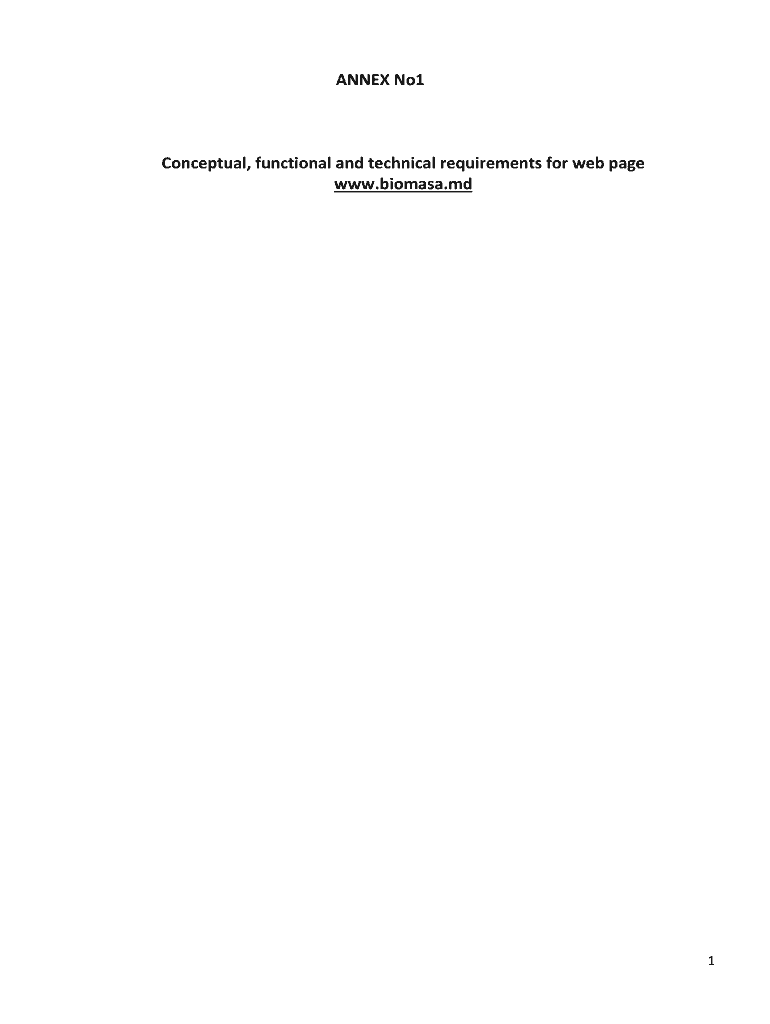 Fillable Online ANNEX No1 Conceptual functional and technical Fax Email Print - pdfFiller