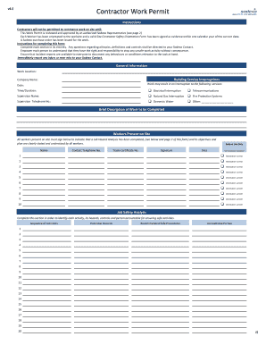 Fillable Online sodexoifm Contractor Work Permit - sodexoifmca Fax ...