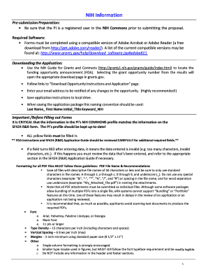 Fillable Online NIH Information Fax Email Print - pdfFiller